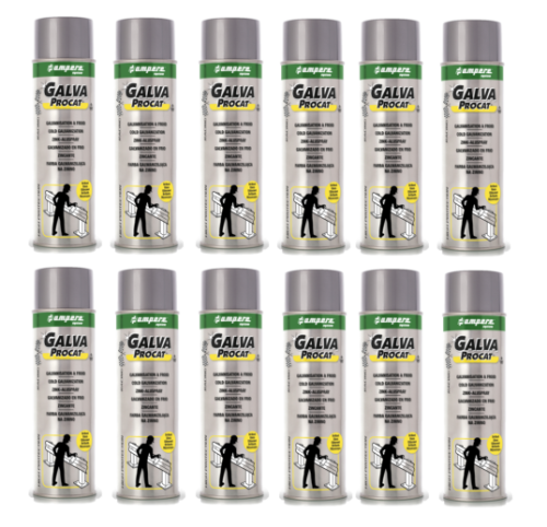 AMPERE GALVA PROCAT CYNK SPRAY 500ml BŁYSK 12 SZT. ToolSystem.pl
