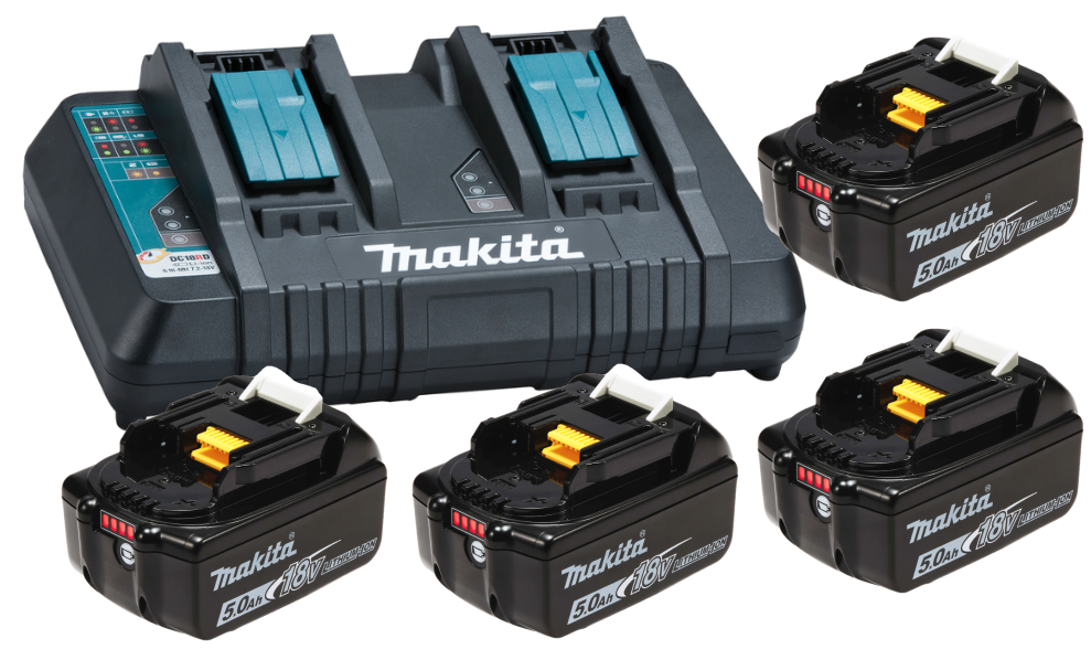 MAKITA ZESTAW ŁADOWARKA DC18RD AKUMULATOR 5Ah x4 ToolSystem.pl